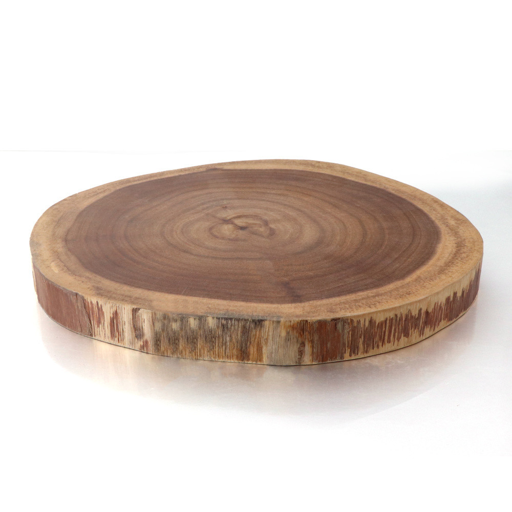Acacia Cutting Board With Live Edge Bark Creative Natural Tree Stump ...