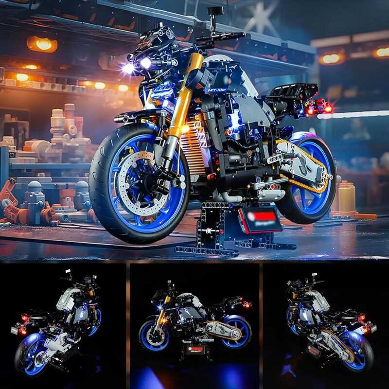 Building Bloc) LED Light For 42159 Technic Yamaha Mt-10 SP Motorcycle ...