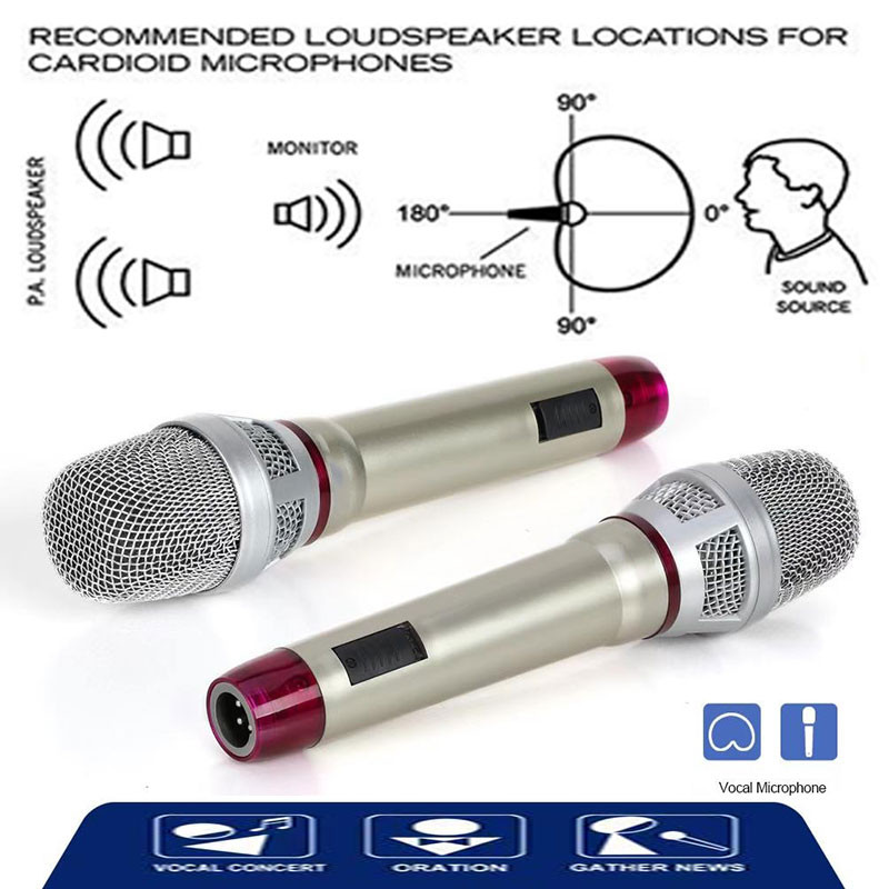 Platinum Karaoke KS-9000H Dynamic Microphone Professional Wired MIC For ...