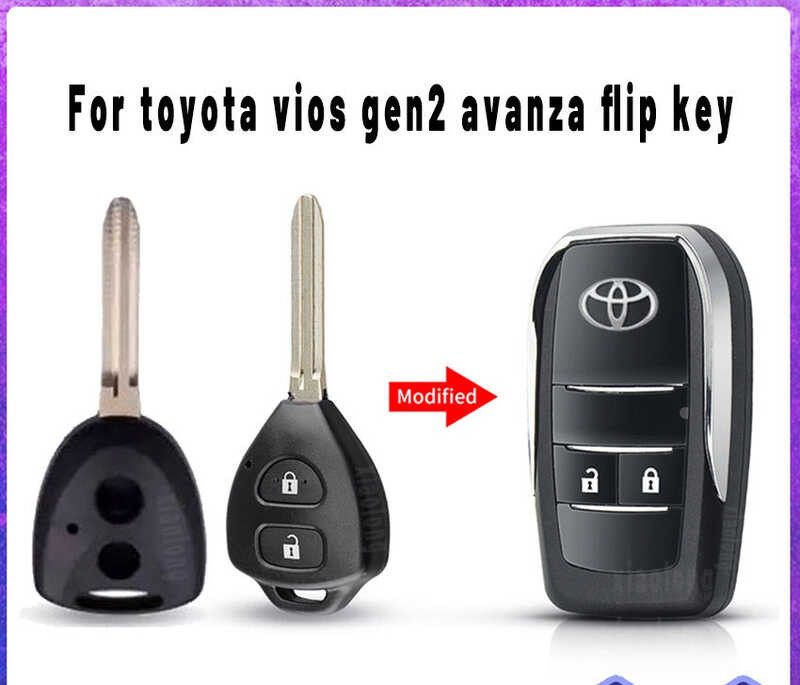 (Xinfan6688)Cod Modified Flip Key For Toyota Avanza Vios Gen 2 Remote ...