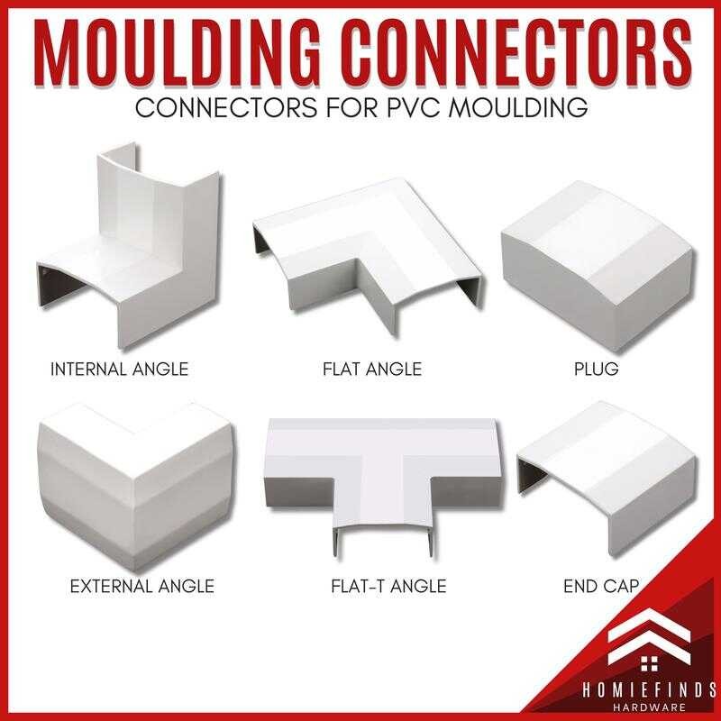 Homiefinds PVC Moulding Connectors Electrical Wire Plastic Pipe For ...