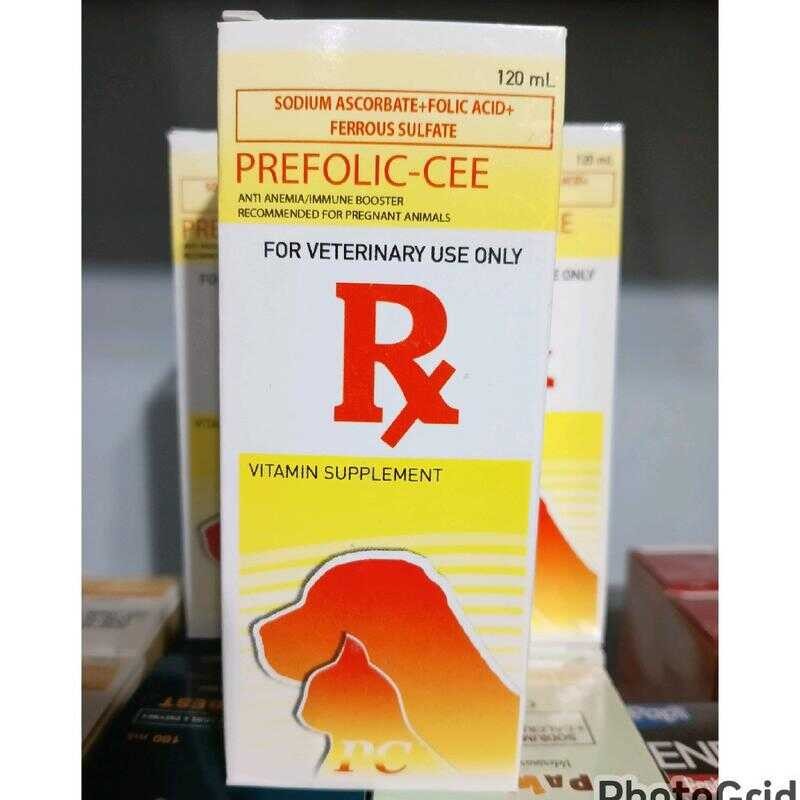 Prefolic-Cee ANTI ANEMIA / IMMUNE BOOSTER 120Ml FOR DOGS AND CATS Ab9 ...