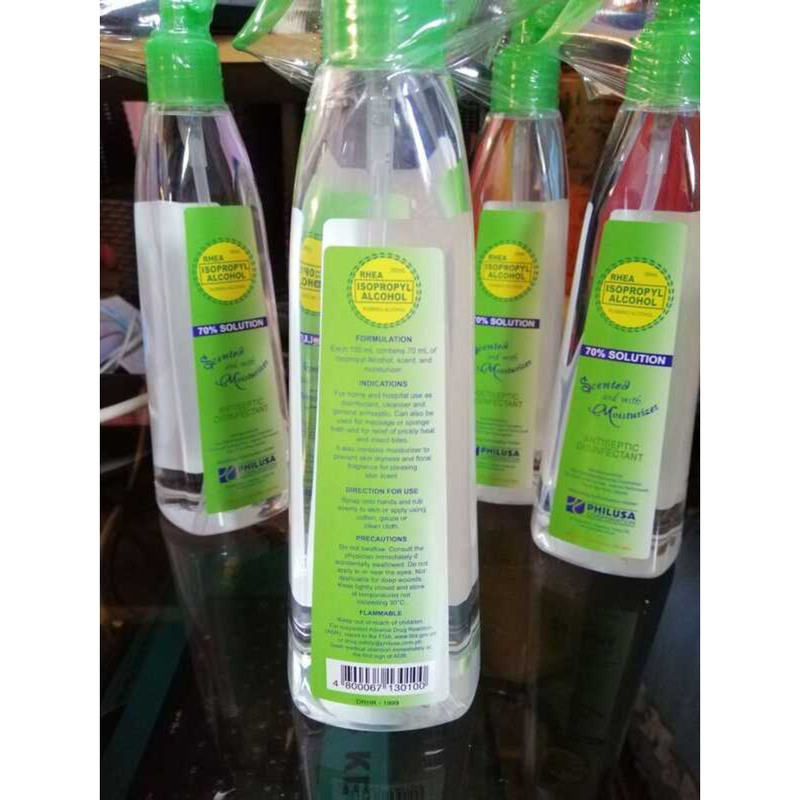 Rhea Isopropyl Rubbing Alcohol 70% Solution 350Ml 25A 757 | Shopee ...