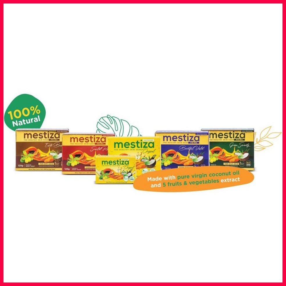 Bundle of Mestiza The Healthy Skin Soap - Original (Two 125g + One 60g ...