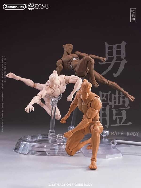 728 Sa Stock Romankey X COWL 1/12 Super Active Muscular Male Body ...