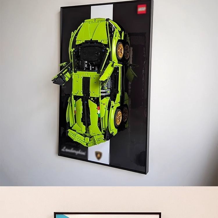 Compatible with Lego Wall Building Blocks Display Photo Frame Porsche ...