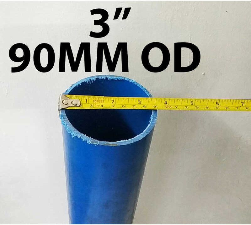 Pipe 3" PVC X 1/2 Metro Haba ( 90 Mm Labas Ng Diameter ) Kulay Asul Para Sa Mais Na Tubig ...