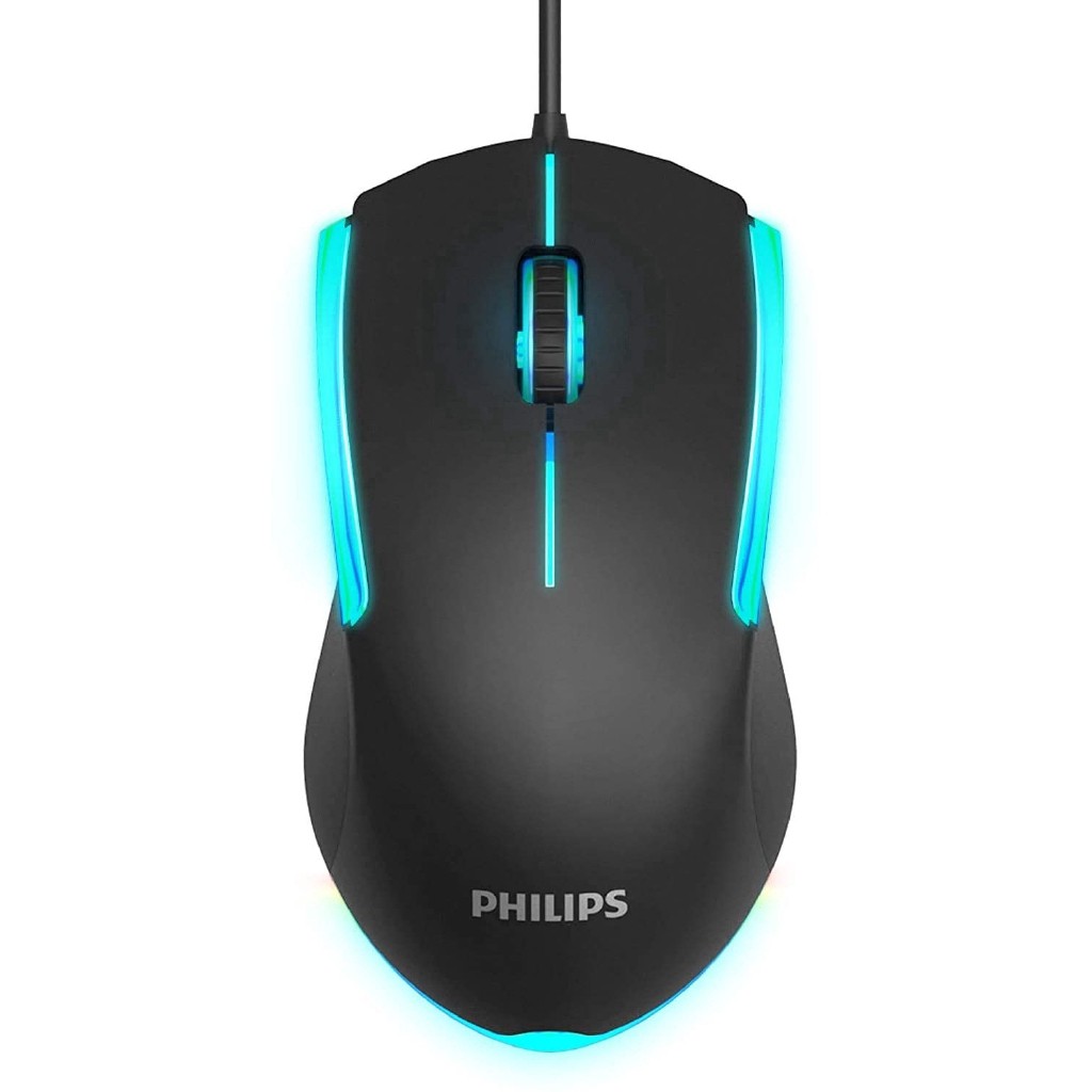 Philips PC Gaming Mouse LED RGB Backlit Comfortable Grip Ergonomic ...