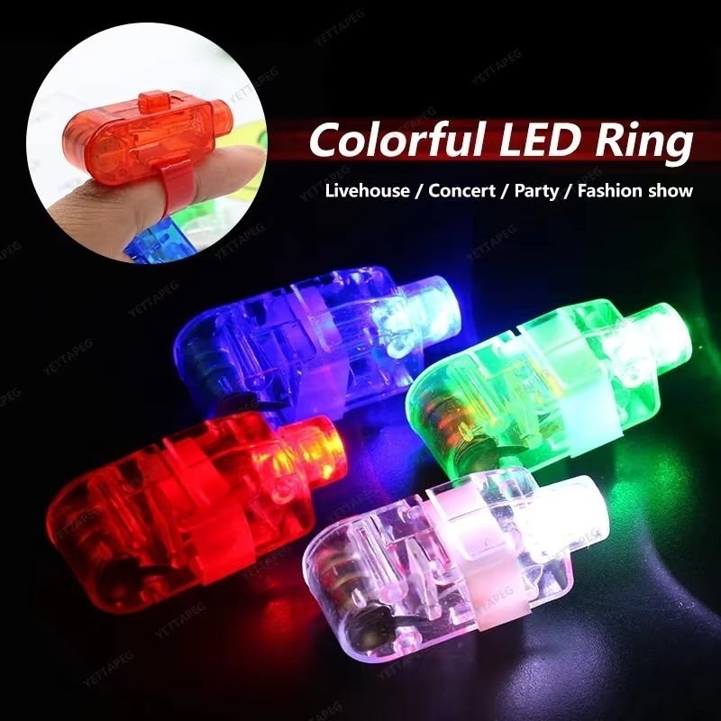 20-5pcs 6 Colors Finger Flashlights - LED Finger Lights - Plastic ...