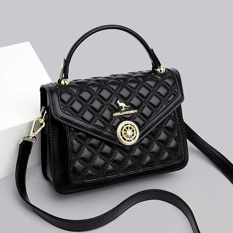 20 Hx Tunay Leather Maliit Na Kuwadrado Fashionable Cross Body Bag Para ...