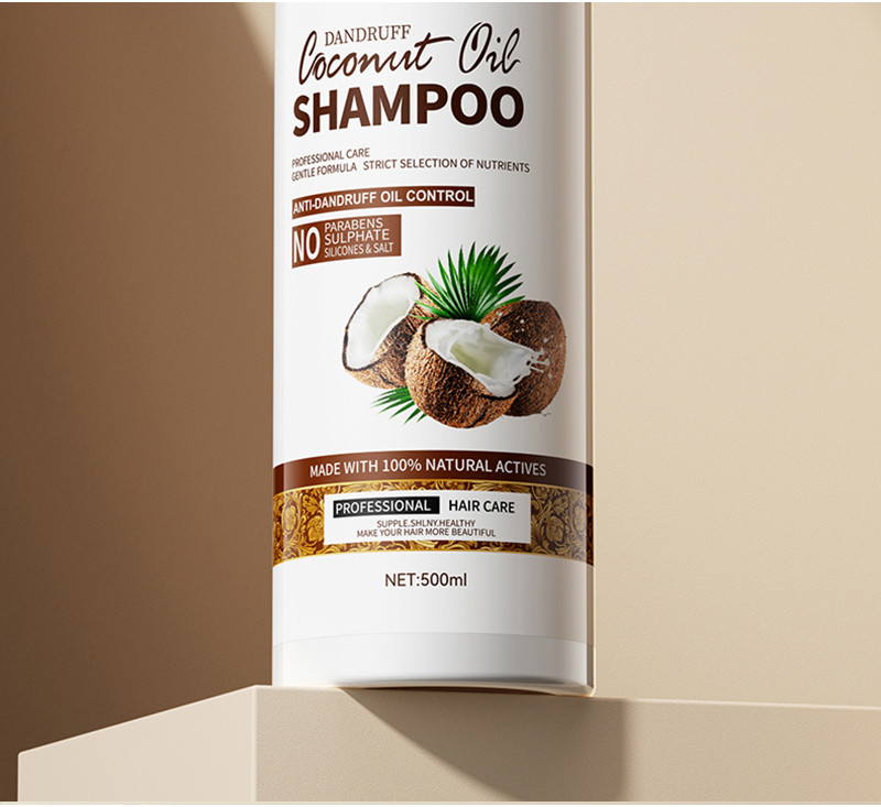 Coconut oil shampoo and conditioner set Perfumed anti dandruff shampoo ...