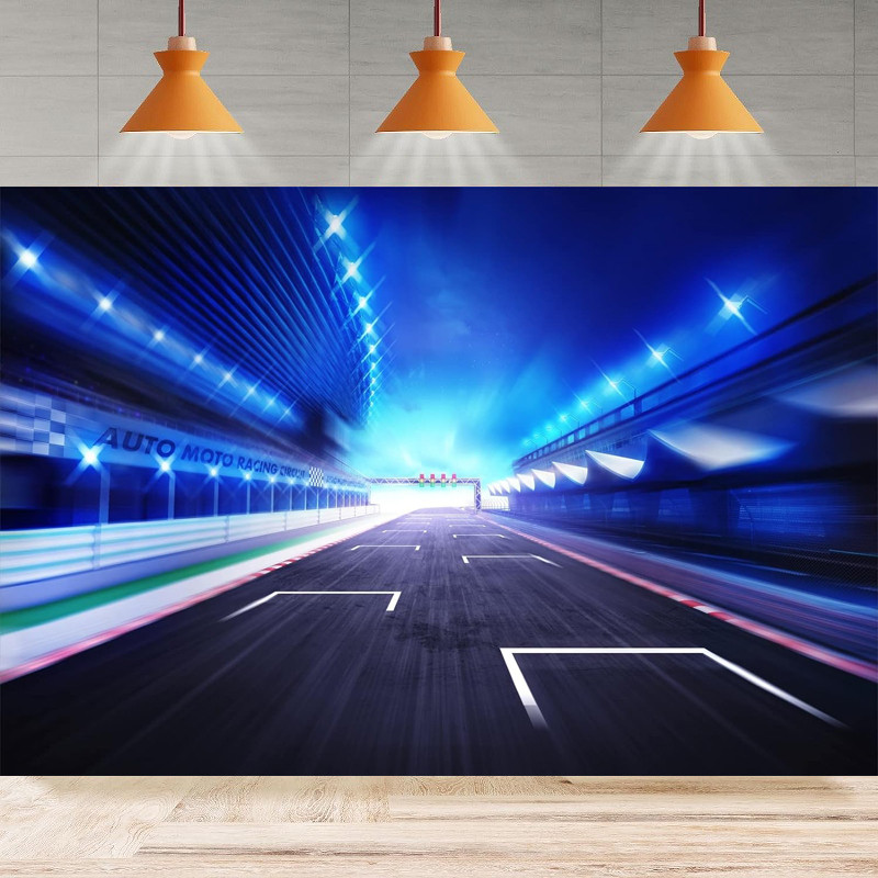 § Photography Backdrop Race Track Car Auto Moto Racing Circuit Stadium ...