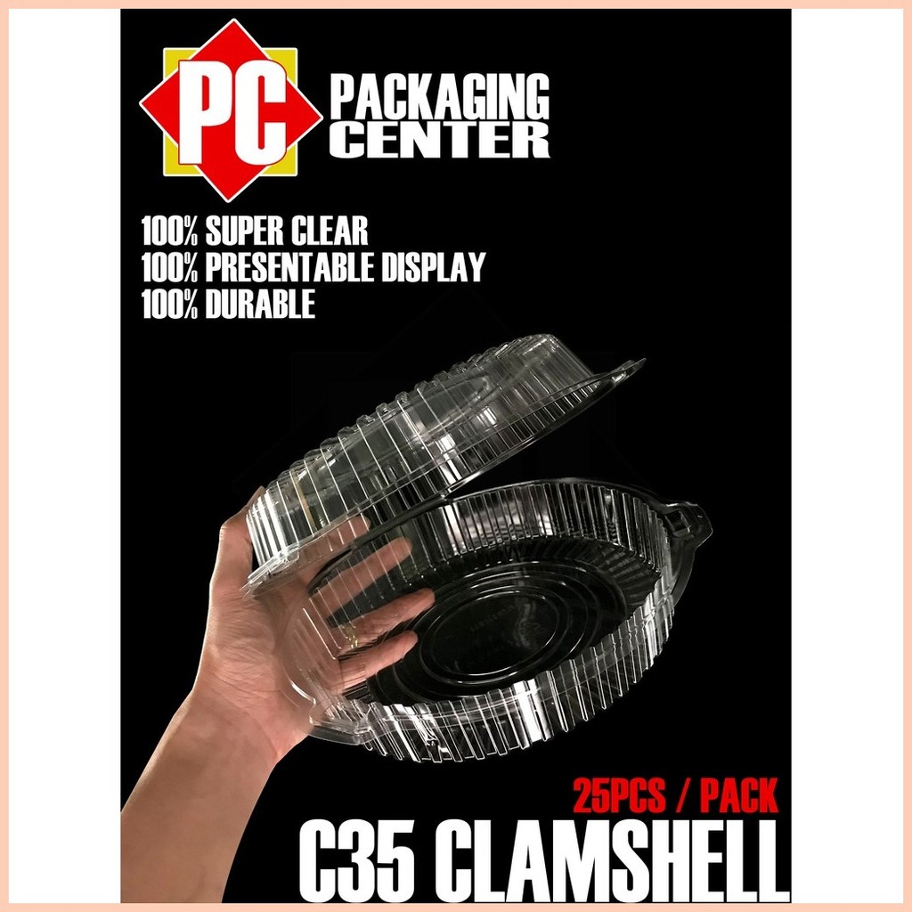 C35 Clamshell Round by 25pcs per pack (METRO MANILA SHIPPING CODE ...