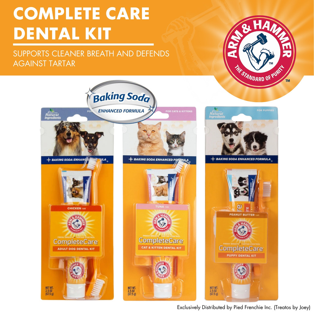 ARM & HAMMER For Pets COMPLETE CARE DENTAL KIT Dog Puppy Cat Dental Kit ...