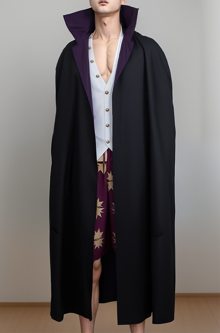 One Piece cos Clothing One Piece Red Hair Shanks Hawkeye Mihawk Cloak ...