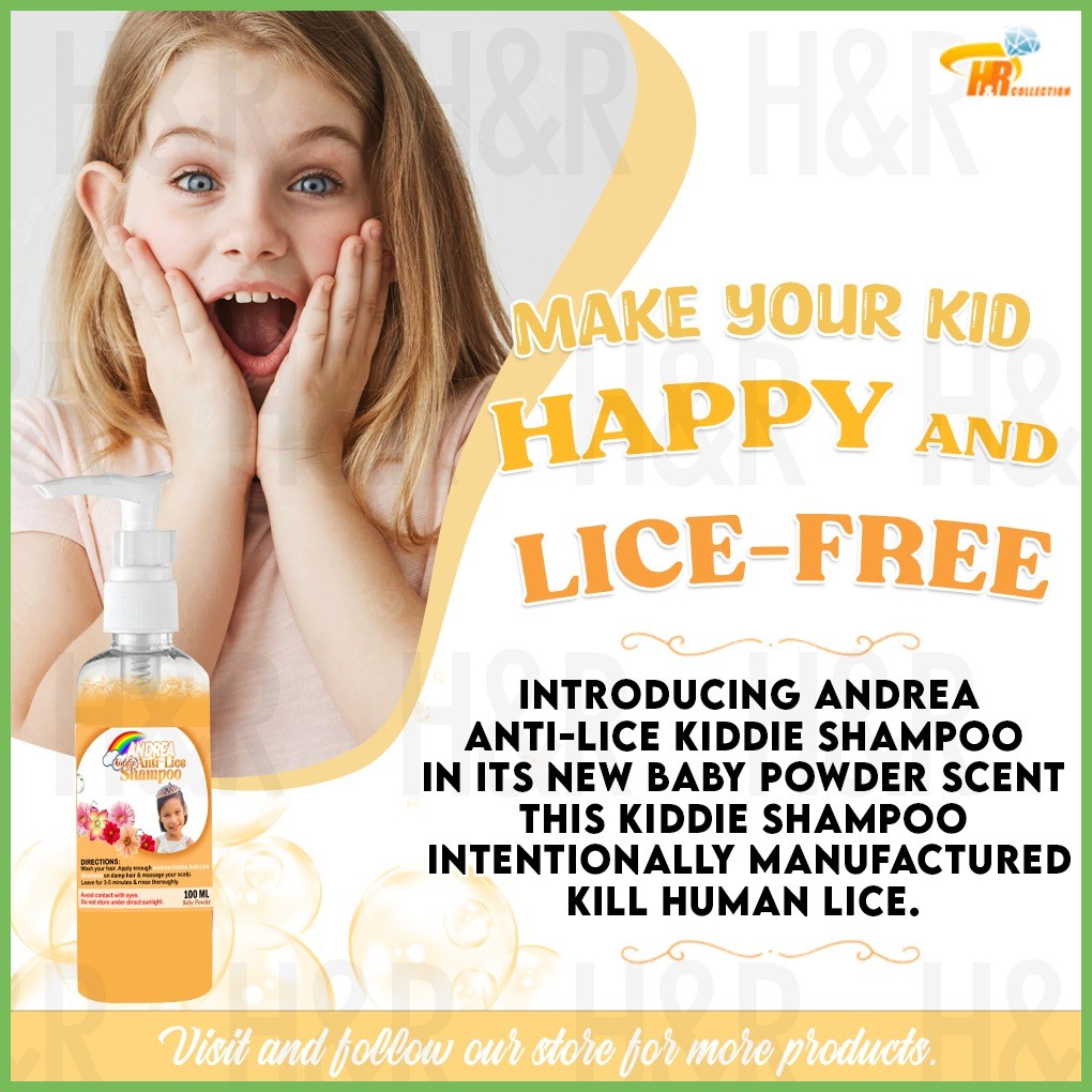 Andrea Anti-Lice Kiddie Shampoo Baby Powder 100ml ( PANG ALIS KUTO AT ...