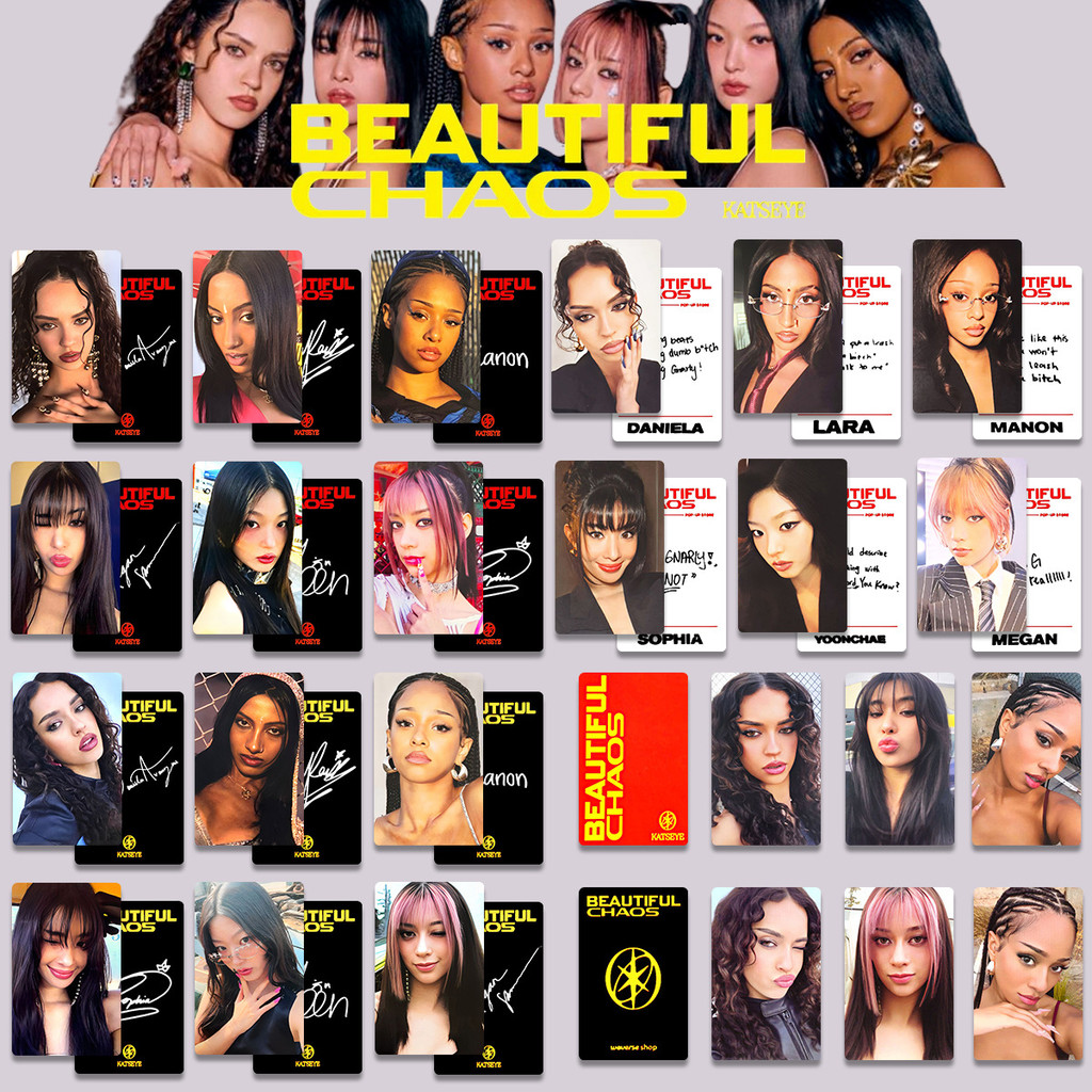 Kpop Idol KATSEYE BEAUTIFUL CHAOS Photocards | Shopee Philippines