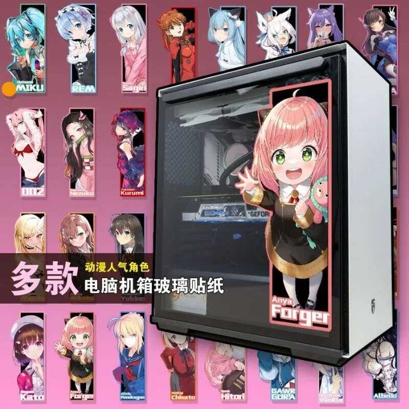 Cartoon anime EVA Asaka computer case Hatsune Miku Demon Slayer Nezuko ...
