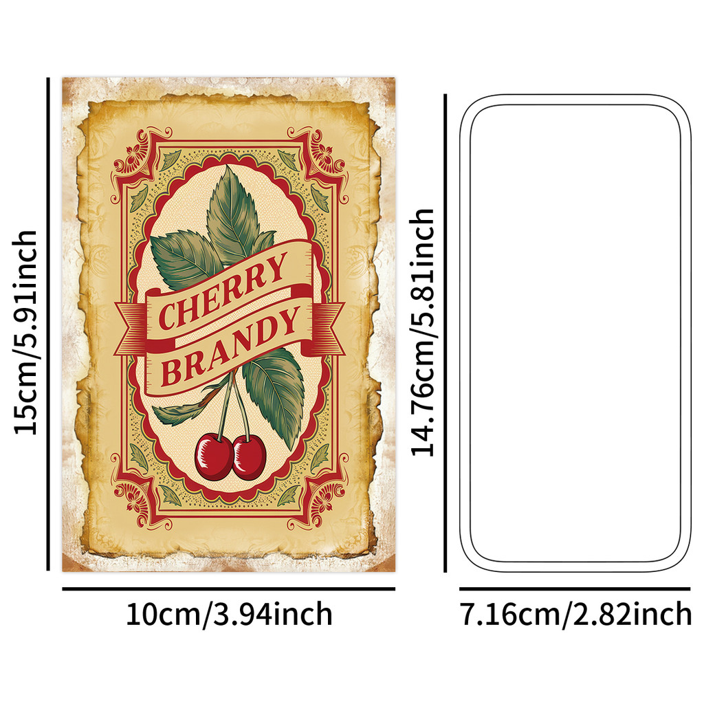 12pcs Vintage Cherry Ephemera Cards Collage Sheet Wall Collage Kit,DIY ...