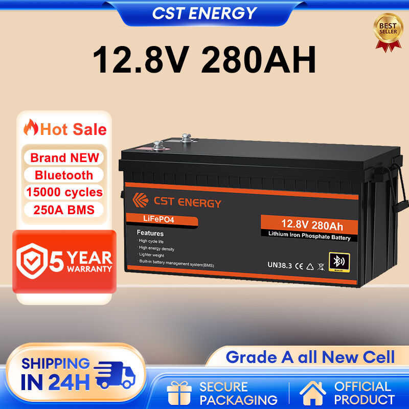 Ifepo4 CST Battery 12V 100Ah/280Ah With Bluetooth Lithium Battery 12V ...