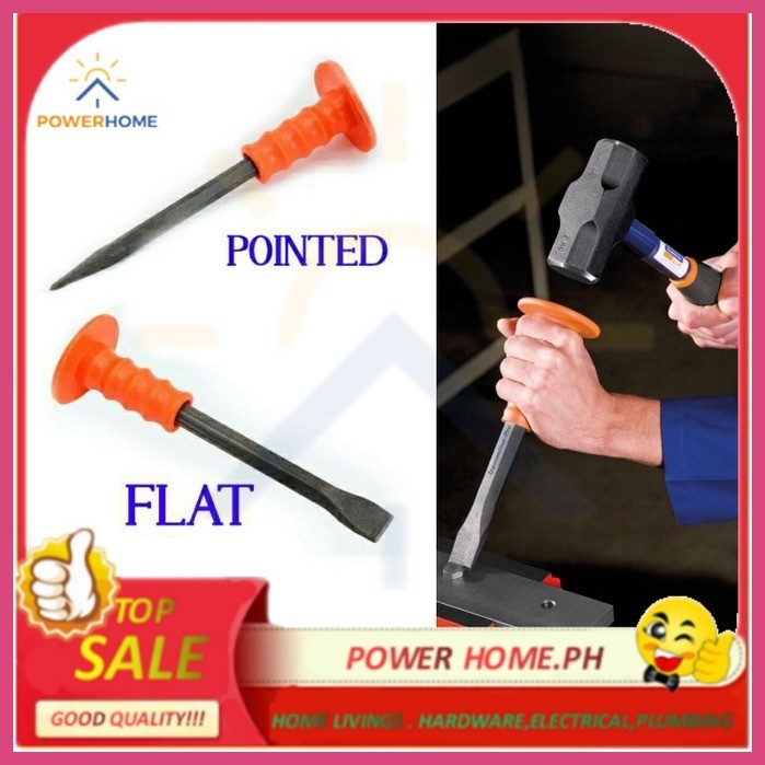↕ HEAVY DUTY SINSIL COLD CHISEL FOR CONCRETE FLAT / POINTED | Shopee ...