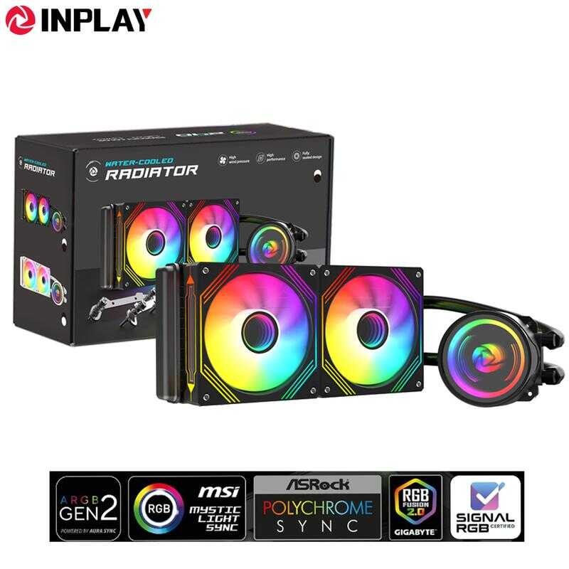 Inplay Seaview 240/360 ARGB 4Pin Heatsink AIO Liquid Cooling CPU Cooler ...