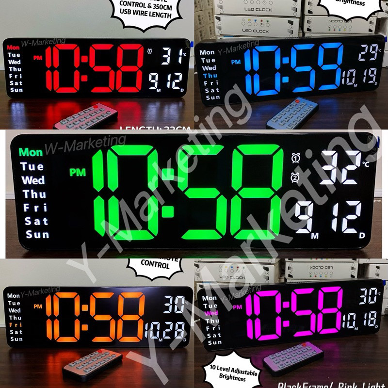 (6629) LARGE Digital Remote Control with COUNTDOWN & TIMER with Alarm ...