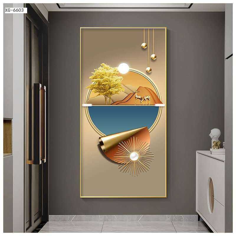 Himalaya Painting Money Tree With Deer (50Cmx70cm) Frameless Or ...