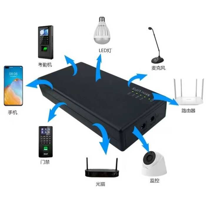 UPS 12V3a CCTV Camera Backup Power Supply Mini DC UPS For Wifi Router ...
