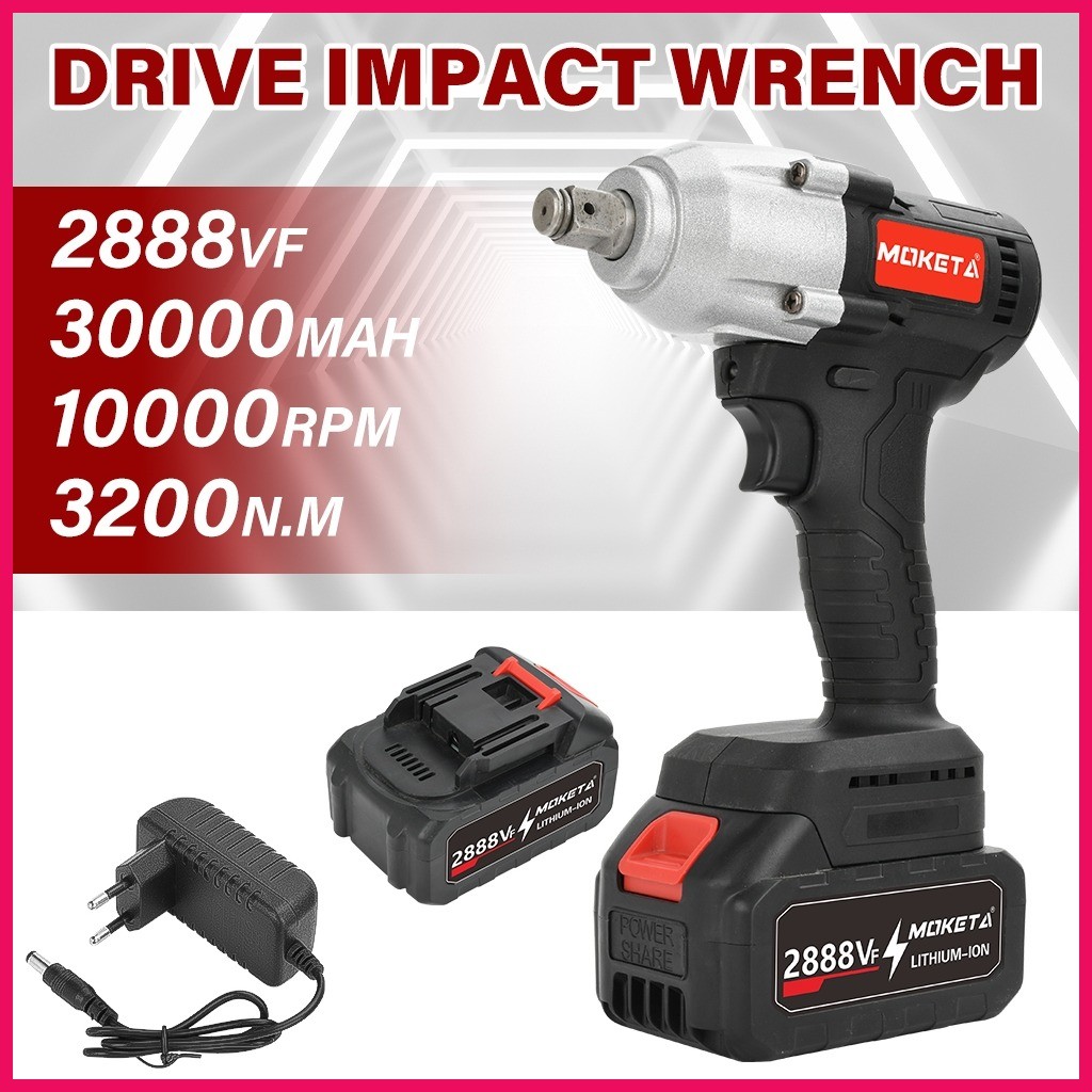 Impact Wrench 1/2" Cordless Electric Wrench Gun impack wrench heavy ...