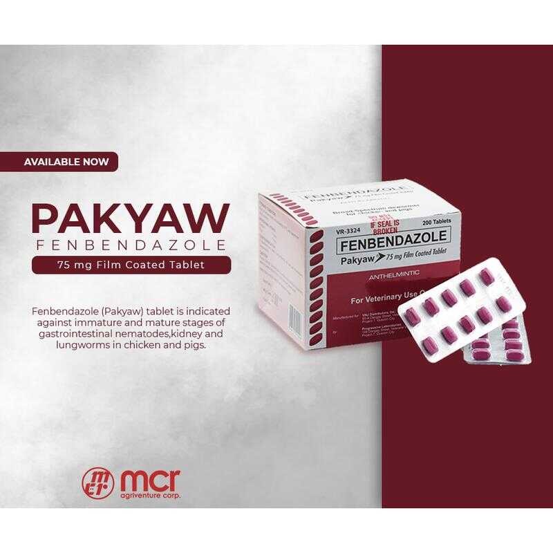Pakyaw Tablet - 10 Pcs (Isang Banig) Dewormer For Chick Chicken ...