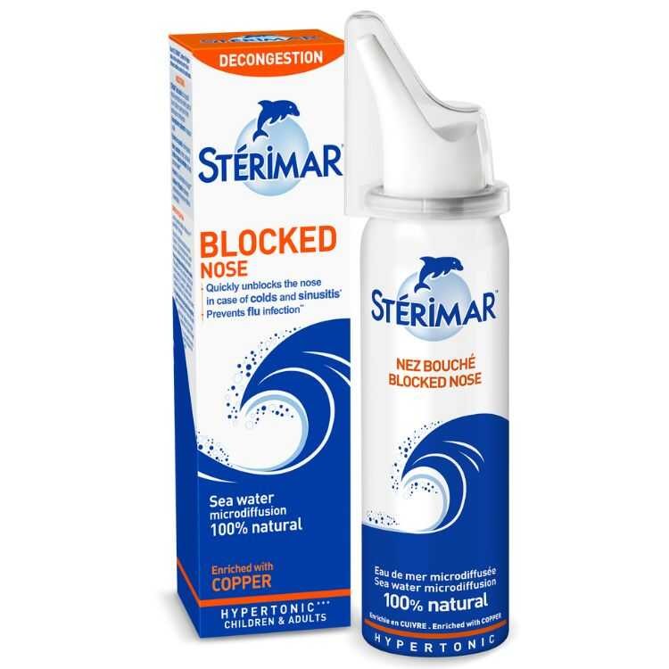 STERIMAR BLOCKED NOSE SEA WATER NASAL SPRAY 100Ml (Pcp) 250 A8b ...