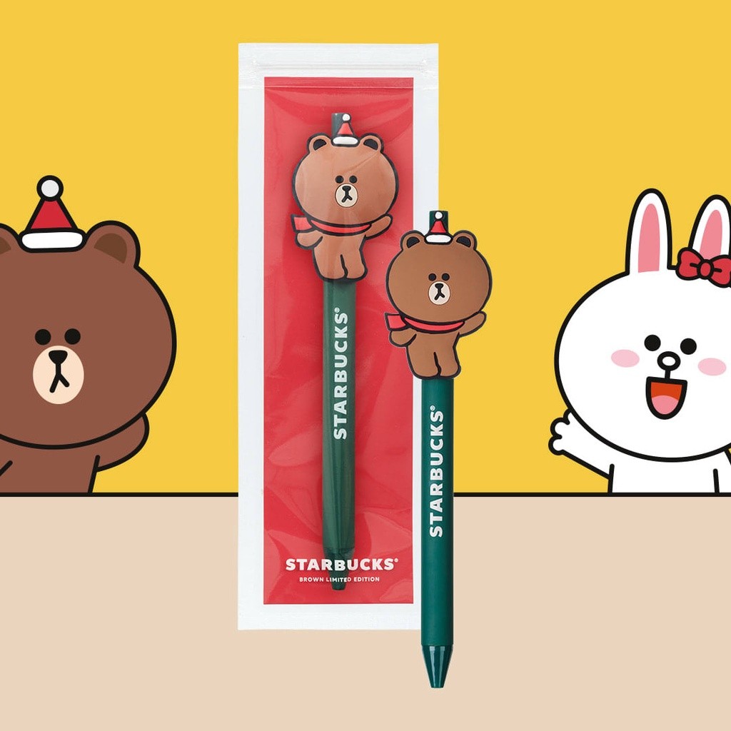 Starbucks x LINE Friends - Brown and Friends Pen | Shopee Philippines