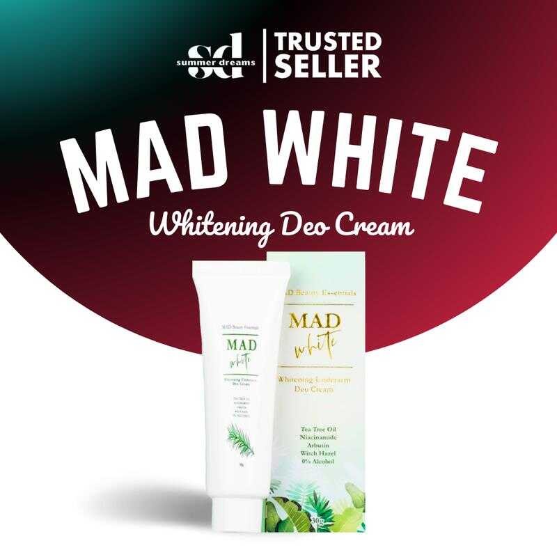 MAD BEAUTY ESSENTIALS Mad White Whitening Underarm Deo Cream 30G 36B E0b | Shopee Philippines