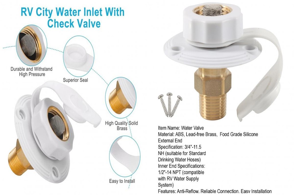 Anti-reflow Check Valve Drinking Water Hose Connection Lead-free Brass ...