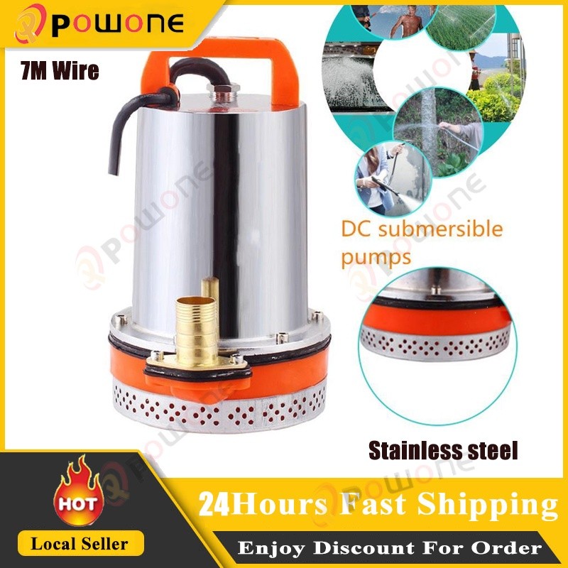 DC 12V 50L/M Water Pump Submersible Well Pump Swimming Pool Pond Flood Drain - intl | Shopee ...