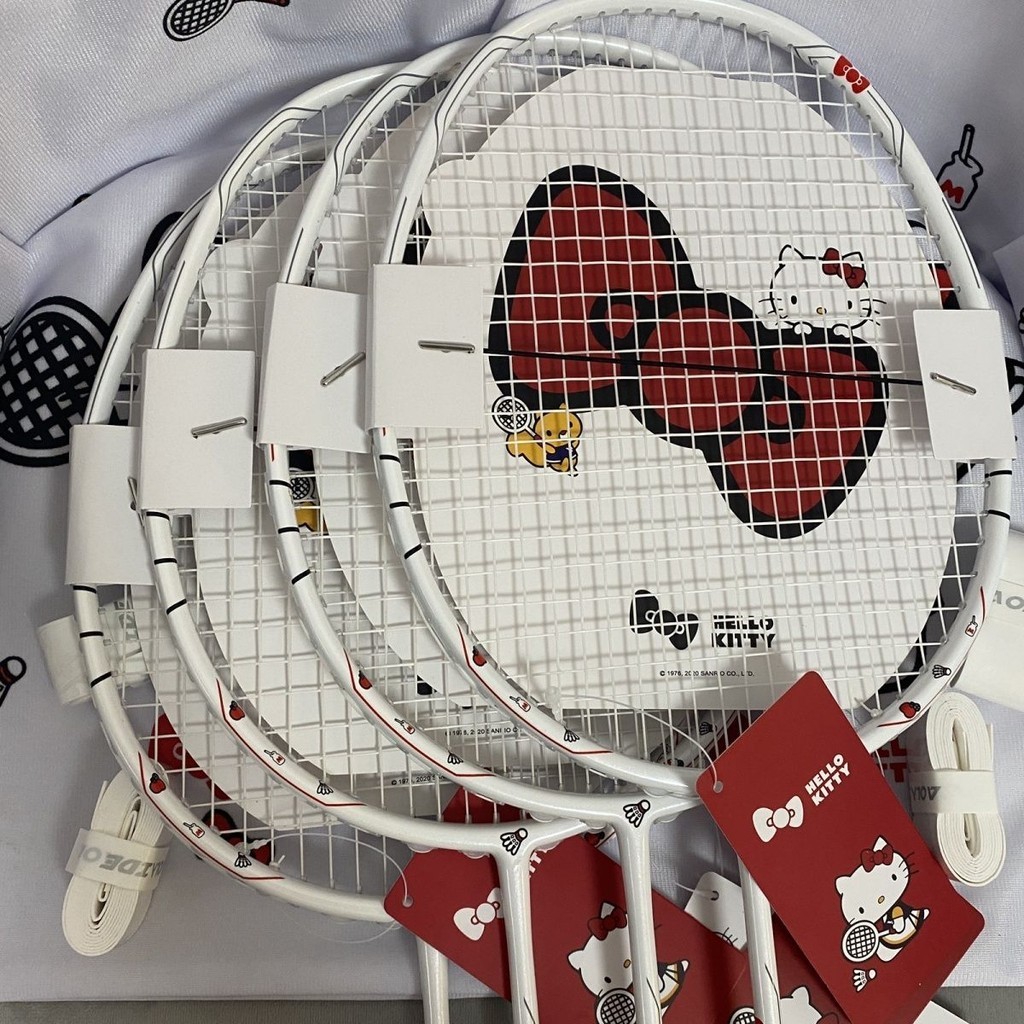 Authentic KT Cat HelloKitty Badminton Racquet Ultra Light 4u Single ...