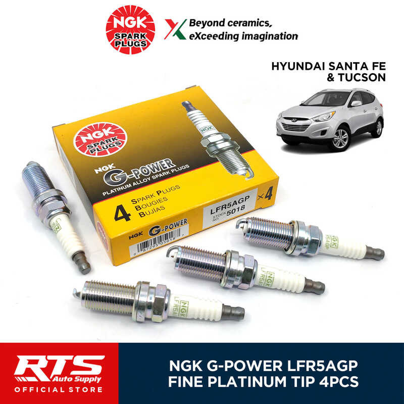 4Pcs NGK Lfr5agp Platinum Spark Plug Para Sa Hyundai Tucson 2.0 2.4 ...