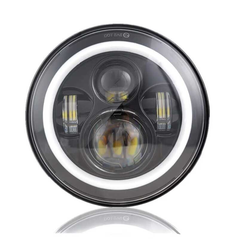 7-pulgada Led Headlights Angel Eyes Turn Signal For Off-road Vehicles 4 ...