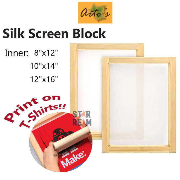 Silk Screen Block Mesh Wooden Frame ( A4 / A4 Plus / A3 Size) | Shopee ...