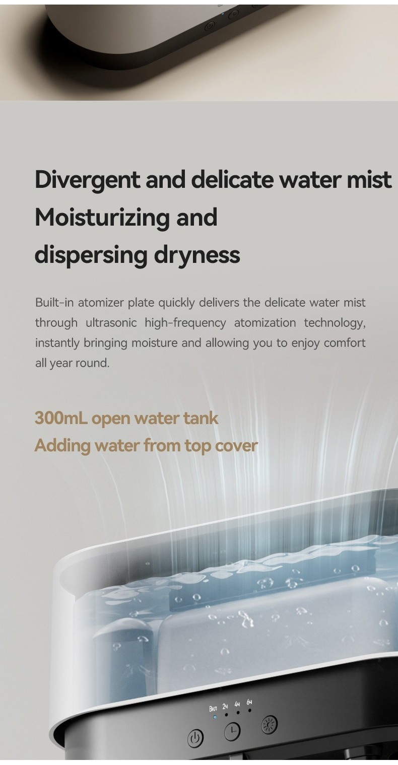 Deerma PX310W Humidifier Essential Oil Diffuser Aromatherapy Diffuser 3-Speed Timing 300ML ...