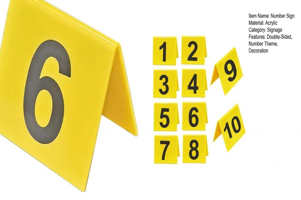 [MO] Evidence Marker Set Crime Scene Marker 10pcs Crime Scene Number ...