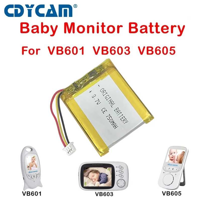 Monitor Video Baby Vb601/Vb603/Vb605battery, 3.7V 750Mah/650Mah Nanny ...