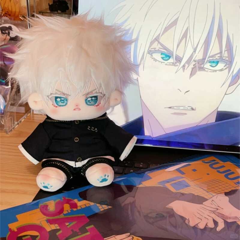 Anime Jujutsu Kaisen Satoru Gojo Cosplay 20Cm Nude Doll Cotton Plush ...