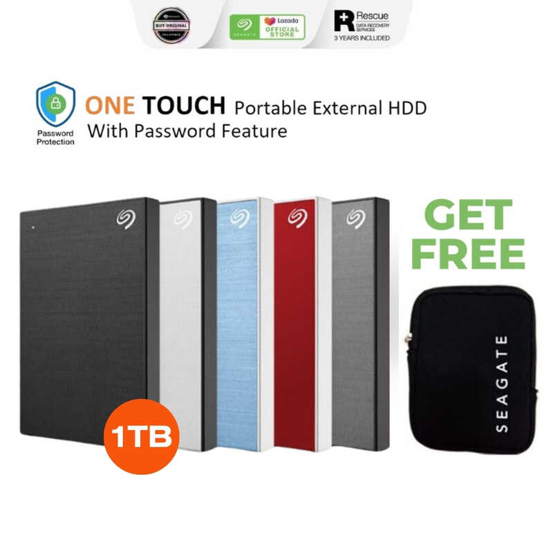 Seagate 1Tb One Touch External Hard Drive For - At Windows Na May ...