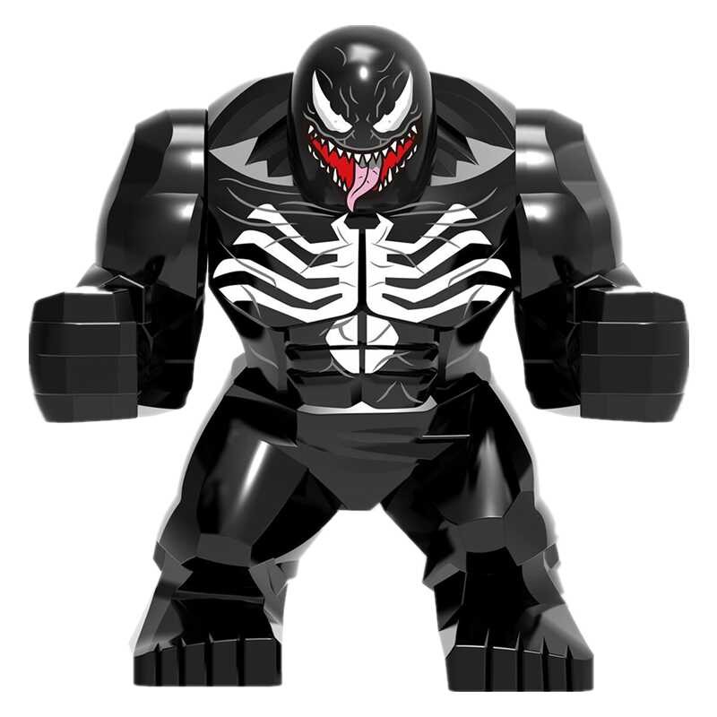 6 Building Bloc Mini Model Figures Big Gob Spiderman Iron Man Venom ...