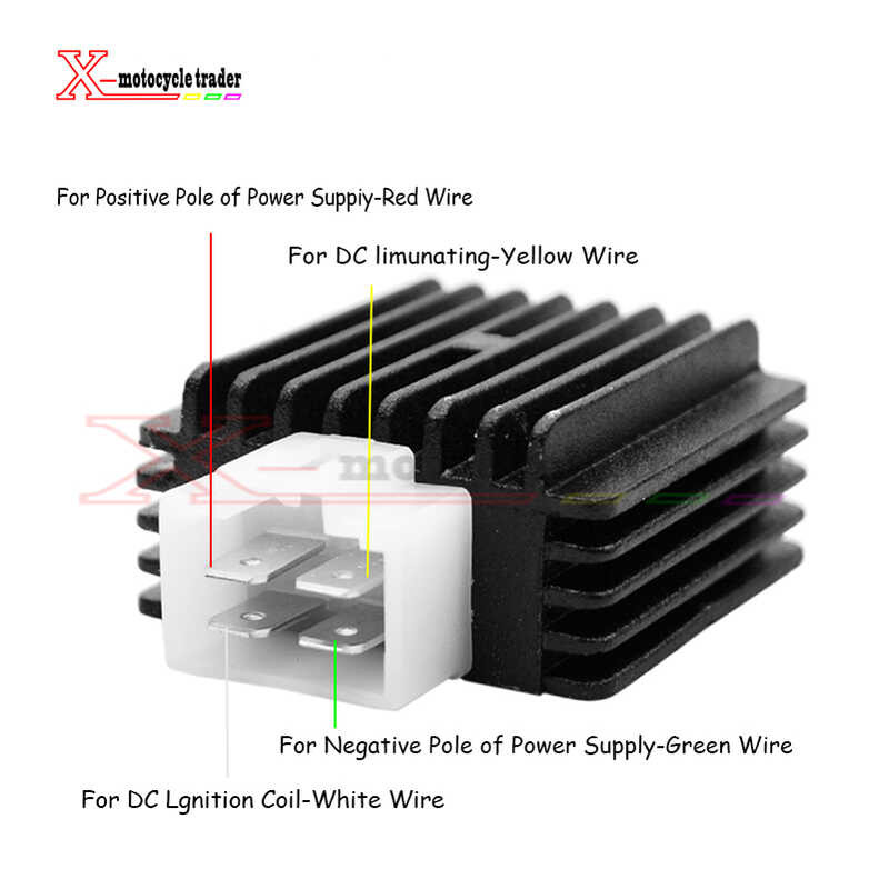 Dirt Pit Monkey Bike 12V 4 Pins Voltage Regulator Full-Wave Rectifier ...