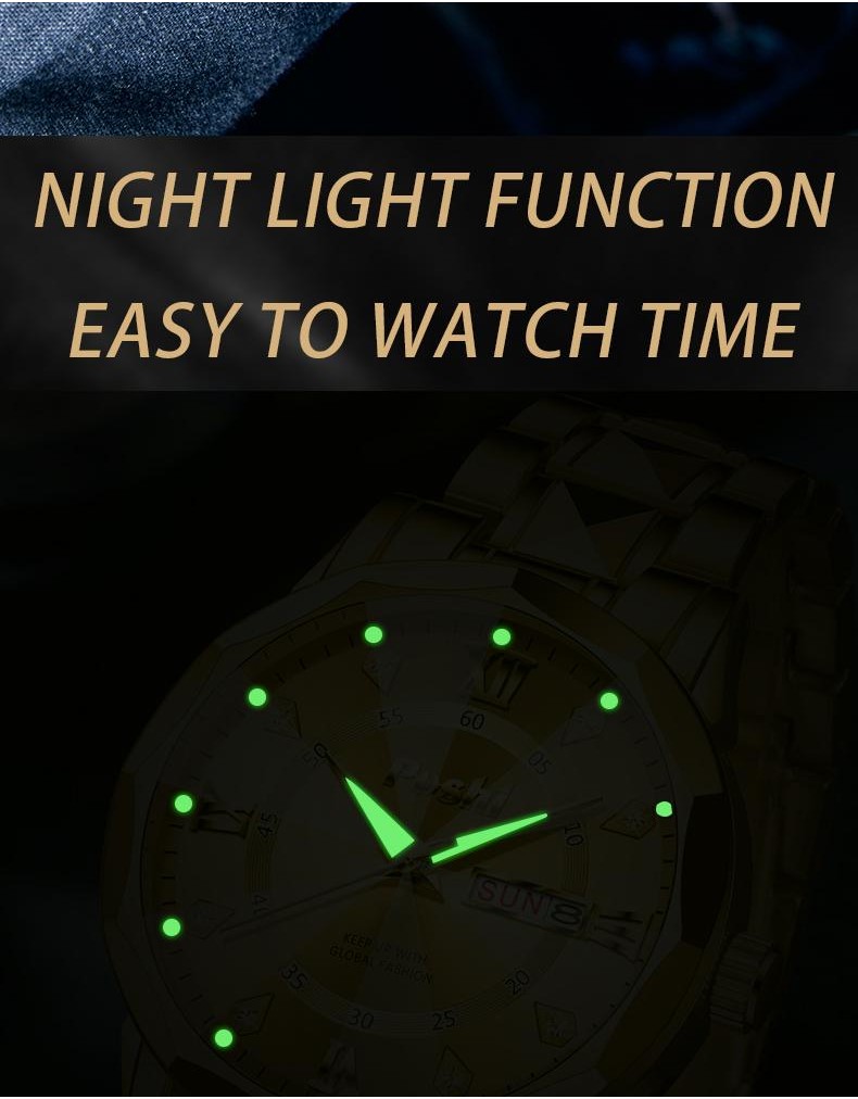 POSHI Genuine new automatic Men's Watch Rhombus Mirror Original non ...