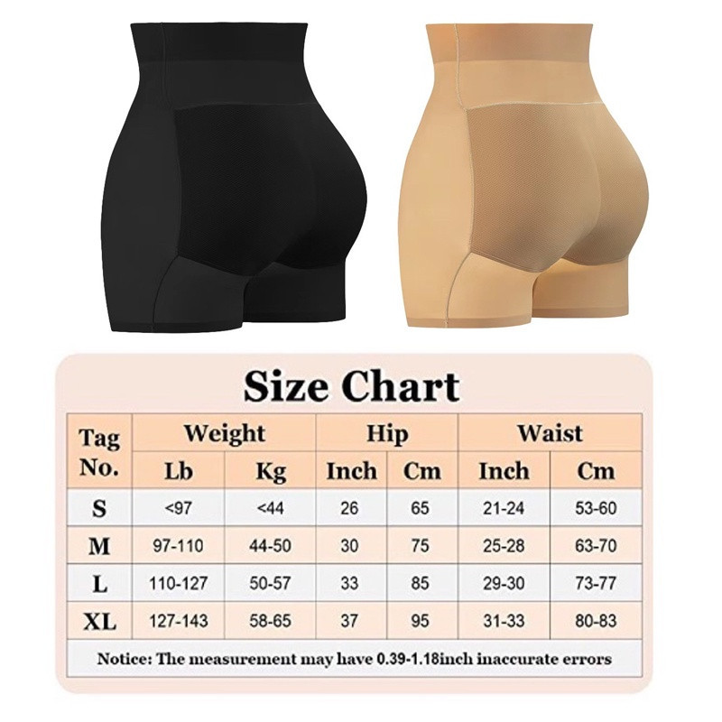 Women Shapewear High Waist Short Padded Push Up Butt Short Seamless ...