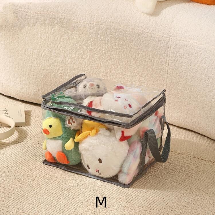 PVC Plush Toy Storage Bag Large Capacity Children's Toy Organizer Box ...